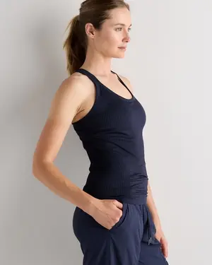 Quince Seamless Ribbed Bra Tank Top