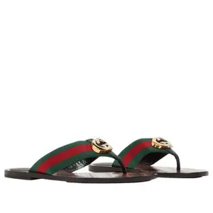 Gucci Web Thong Sandal - Black