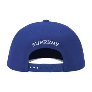Supreme X New Era Gothic Outline Adjustable Cap - Blue