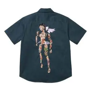 Supreme Ss26 Aoi Cyborg S/s Work Shirt - Navy