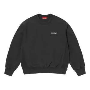 Supreme Ss26 Washed Crewneck - Black