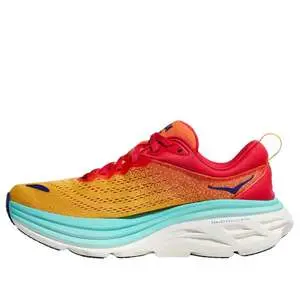 Hoka One One Bondi 8 Athletic Sneakers - Orange/red