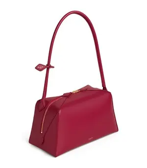 Alaïa Le Bouledogue Leather Shoulder Bag - Red