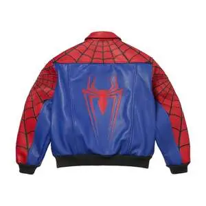 Supreme X Vanson Leathers Ss26 Spider-man Jacket