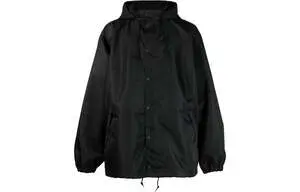 Balenciaga Tape Type Hooded Windbreaker Jacket