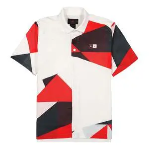 JORDAN Air Quai 54 Geometric Print Short Sleeve Shirt