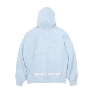 Supreme X Jordan Ss26 Hooded Sweatshirt - Light Blue