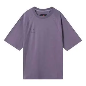 JORDAN Alphabet Round Neck Pullover Short Sleeve T-shirt Purple - Default Colorway