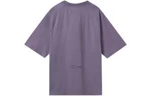 JORDAN Alphabet Round Neck Pullover Short Sleeve T-shirt Purple