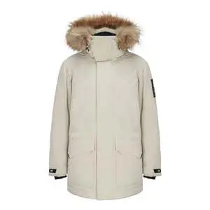 NEW BALANCE Hooded Down Parka - White