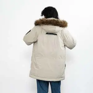 NEW BALANCE Hooded Down Parka - White