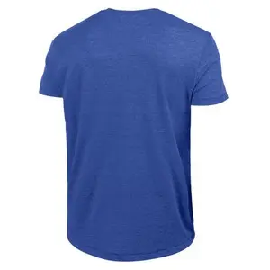 Champion Seattle Mariners Cooperstown Wordmark Lockup Tri-blend T-shirt - Royal