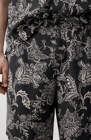 Mango Slim Fit Print Bermuda Shorts