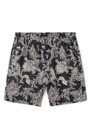 Mango Slim Fit Print Bermuda Shorts