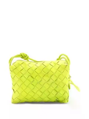 Bottega Veneta Loop Intrecciato Nappa Mini Crossbody Bag - Green