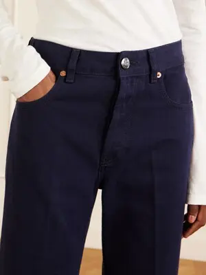 BLAZÉ MILANO Clapotis Maline Mid-rise Wide-leg Jeans - Blue