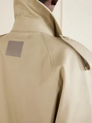 Balenciaga Double-breasted Cotton-gabardine Trench Coat - Neutrals
