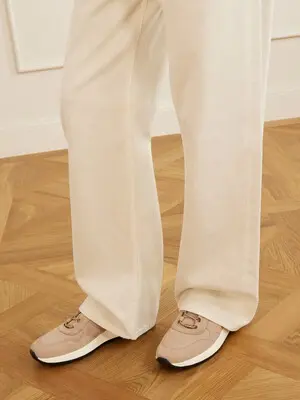 TOD'S Red Dot Nubuck Sneakers - Sand
