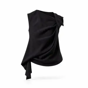 LENDROP STUDIOS Laurent Twisted Top - Black
