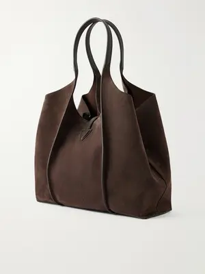 TOD'S Medium Suede Shoulder Bag - Brown