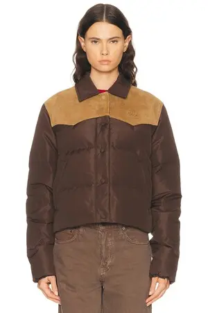 Miu Miu Tela Tec Piumino Pelle Jacket