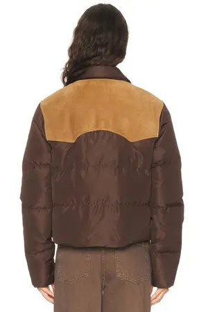 Miu Miu Quilted Suede Paneled Jacket