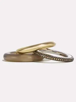 BY PARIAH Aurea Ring Stack | Agate