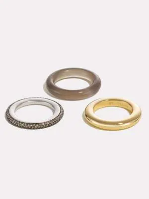 BY PARIAH Aurea Ring Stack | Agate