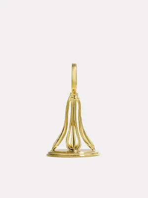BY PARIAH Amara Bell Pendant With Diamonds - Gold