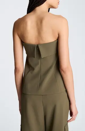 KENNETH COLE Strapless Bustier Top