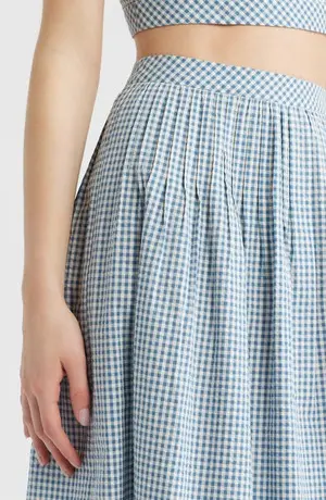 Hill House Home The Ame Check Maxi Skirt