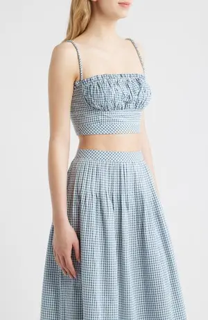 Hill House Home Maisie Check Crop Camisole