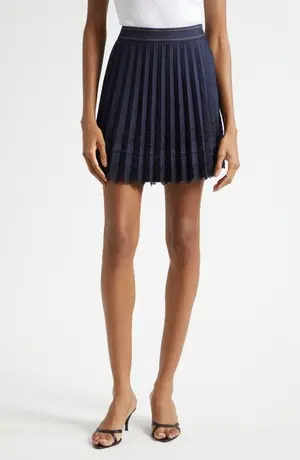 Cinq À Sept Guipure Lace Trim Laney Skirt