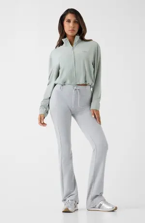 Guess Selene Zip Front Jacket With Drawstring Hem