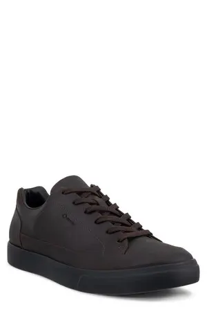 Ecco Soft 10 Waterproof Leather Lace-up Sneakers
