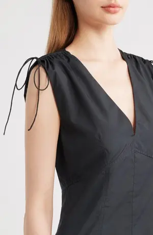Rag & Bone Emmet Tie Shoulder Sleeveless Fit & Flare Dress