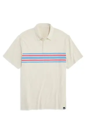 Vineyard Vines Surf Chest Stripe Polo - Stone