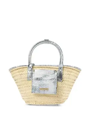 Jacquemus Le Petit Panier Soli Basket Bag - Silver