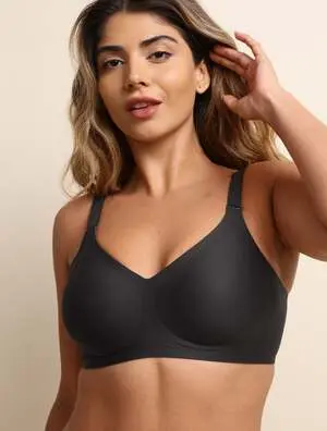 COMFELIE Soft-v Wireless Bra With W-shaped Support - Black