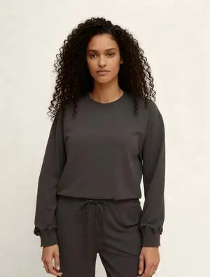 COMFELIE S Long-sleeve Crewneck Sweatshirt - Graphite Gray