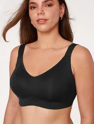 COMFELIE Invisible Powerband Wireless Supportive Bra - Black