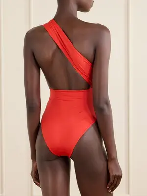 HAIGHT. Luisa One-shoulder Swimsuit - Red