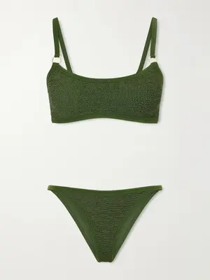 Hunza G Iris Original Crinkle™ Bikini Set - Green