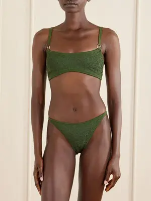 Hunza G Iris Original Crinkle™ Bikini Set - Green