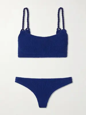 Hunza G Phoebe Original Crinkle™ Bikini - Blue