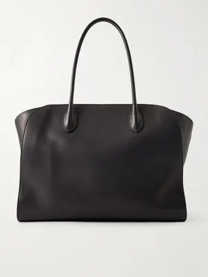 THE ROW Marlo 14 Leather Tote - Black