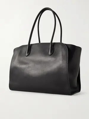 THE ROW Marlo 14 Leather Tote - Black
