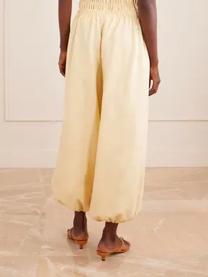 Faithfull The Brand Kortez Linen Balloon Pants - Yellow