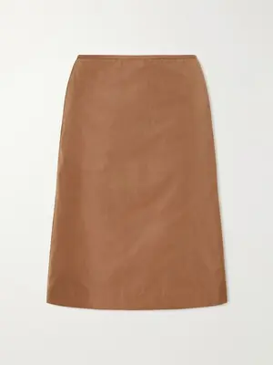 JIL SANDER Satin Midi Skirt