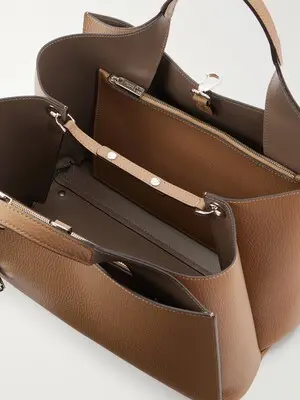 TOD'S Mini Textured-leather Tote